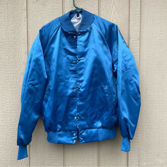 West Ark | Jackets & Coats | Vintage 8s Westark Satin Bomber Jacket ...